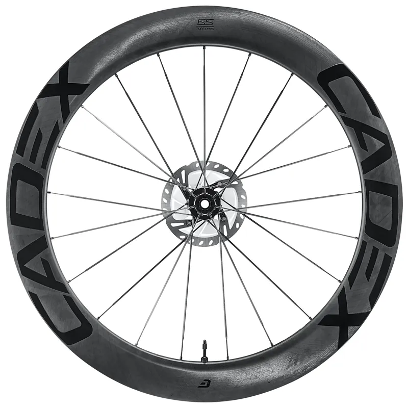Cadex 65 Tubeless Disc Front Wheel in Black