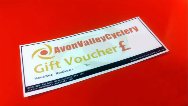 Avon Valley Cyclery Gift Voucher