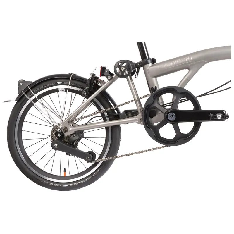 Brompton T-Line Low Bar Urban 4 Speed S4L Titanium Folding Bike