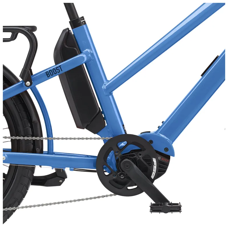 Benno Boost-E CX Step Thru Electric Family Utility Bike Machine Blue